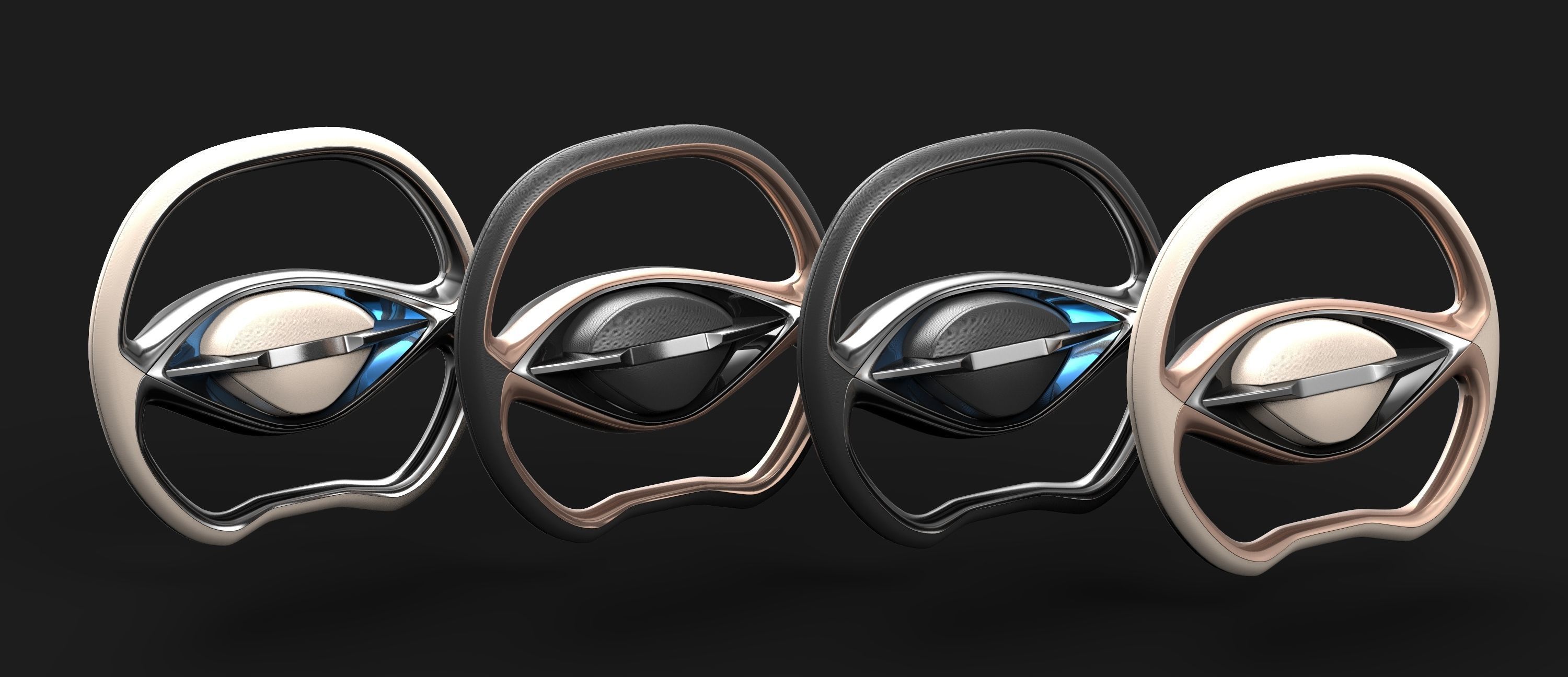 concept steering wheel 3D model | CGTrader