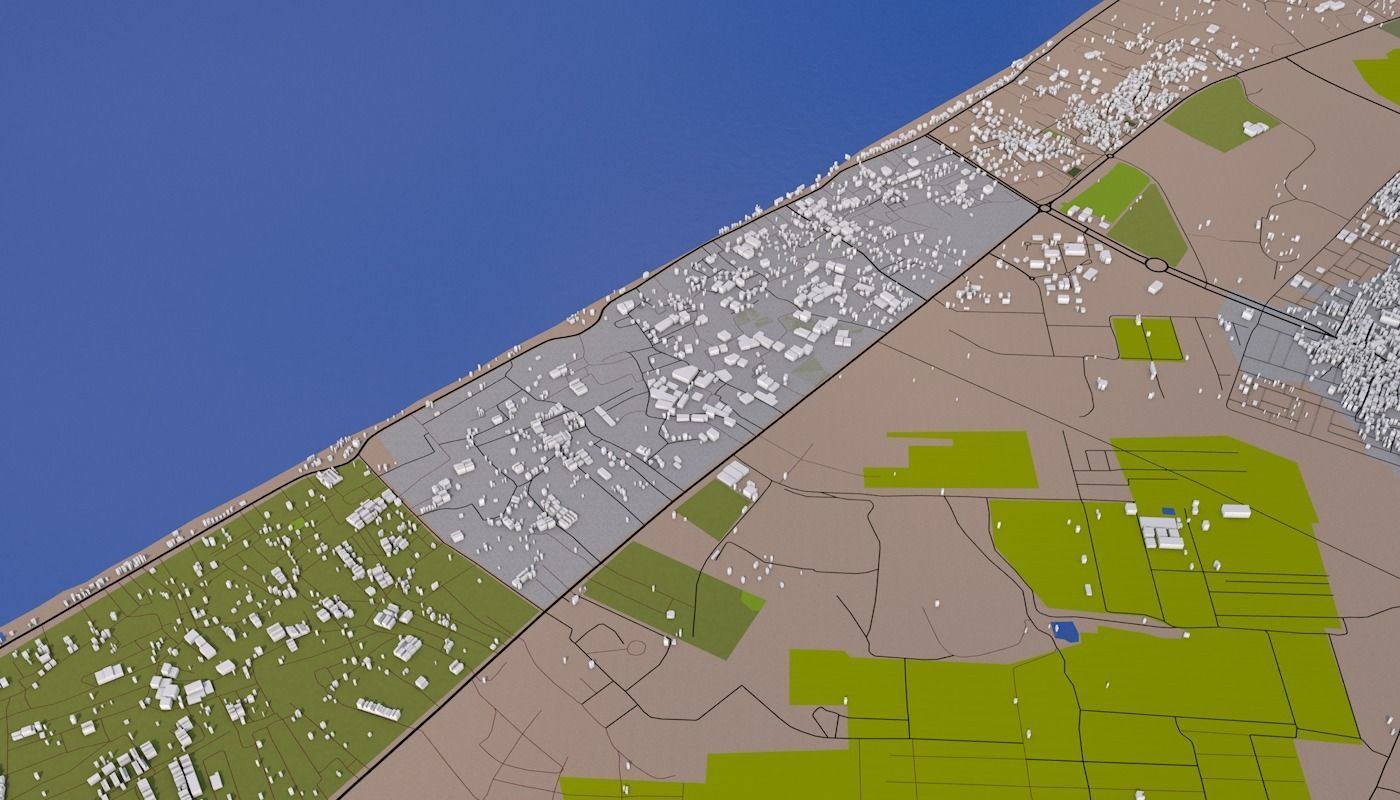 3D model Gaza City of Palestine VR / AR / low-poly | CGTrader