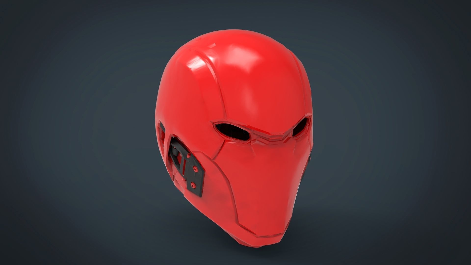 RED HOOD Helmet - stl files for 3d printing 3D print ready model 3D ...