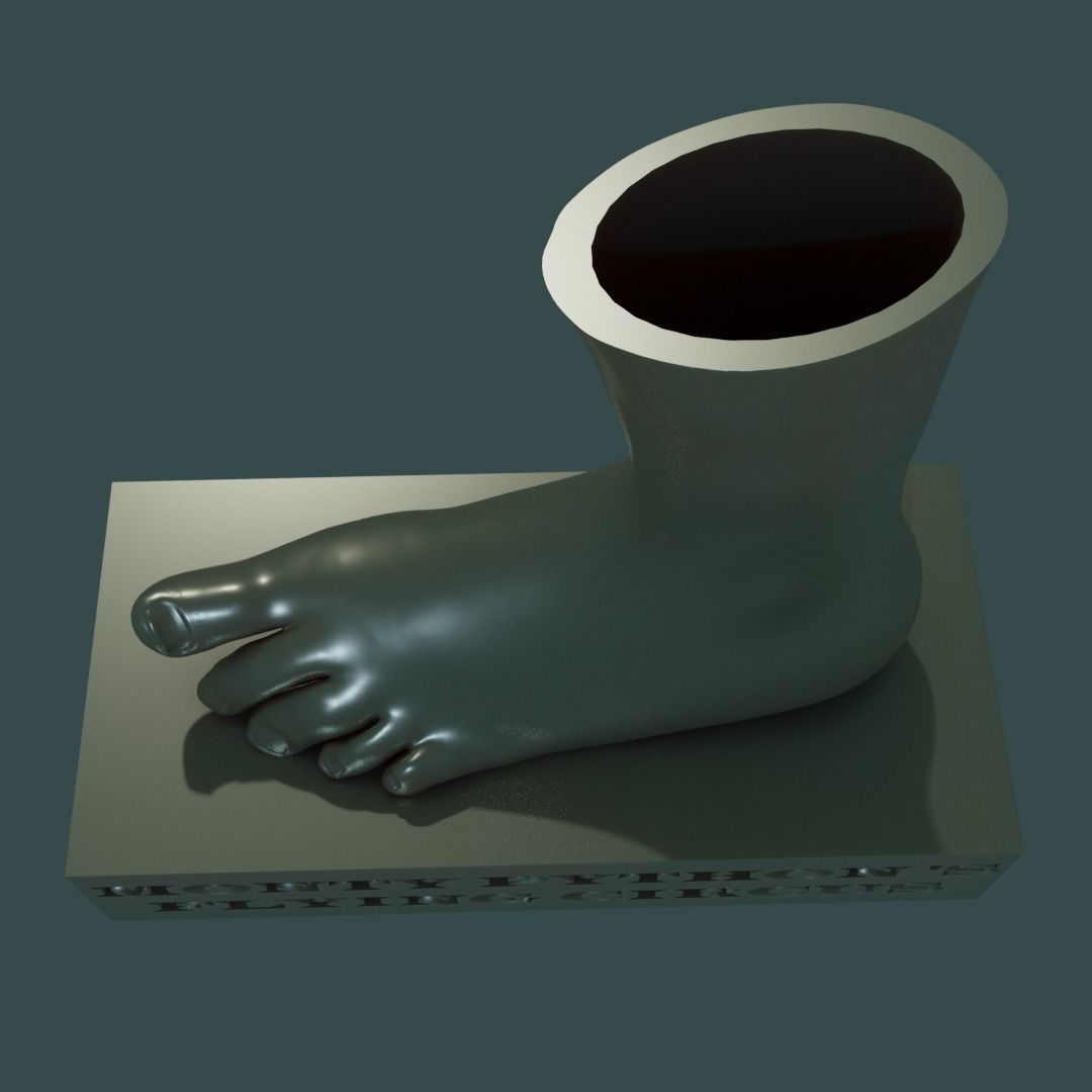 Monty Pythons Flying Circus Foot 3D model 3D printable | CGTrader