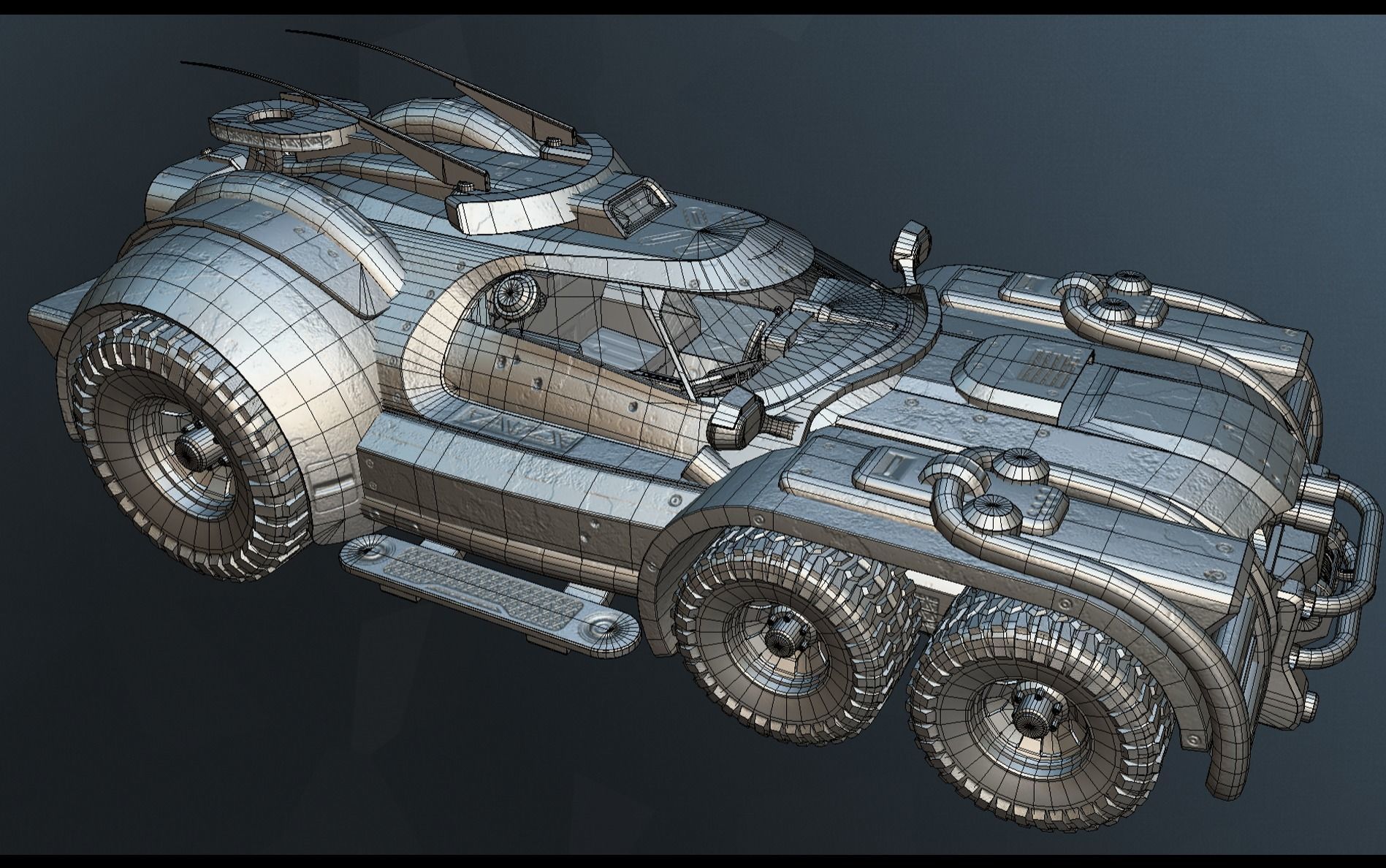 3D model Marauder - Derelict Tug Vehicle VR / AR / low-poly | CGTrader