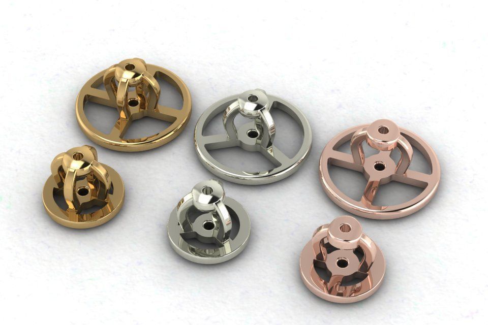 Clasp earrings 3D model 3D printable | CGTrader