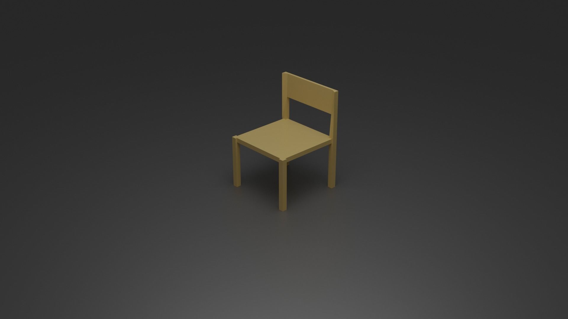 Simple low poly chair free VR / AR / low-poly 3D model | CGTrader