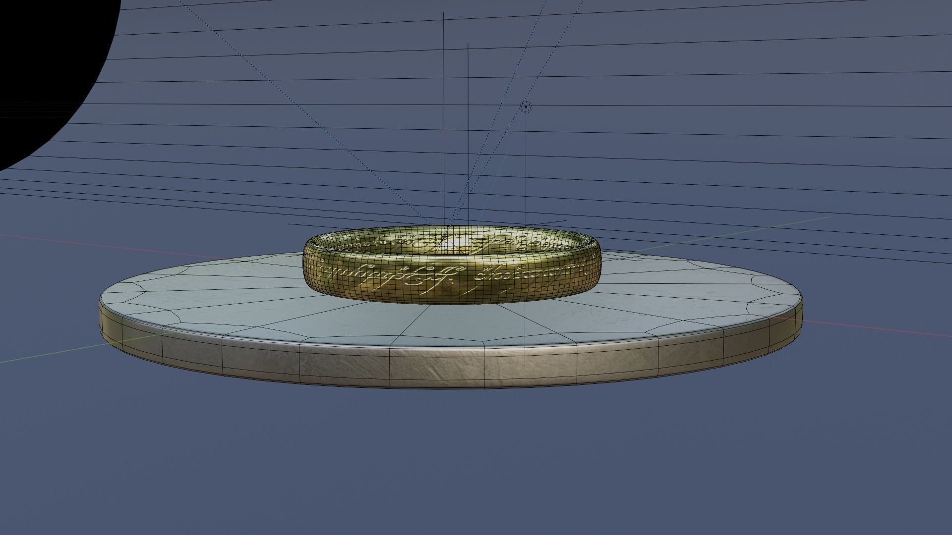 3D model Ring from Lord Of The Rings low-poly and STL file printable VR ...