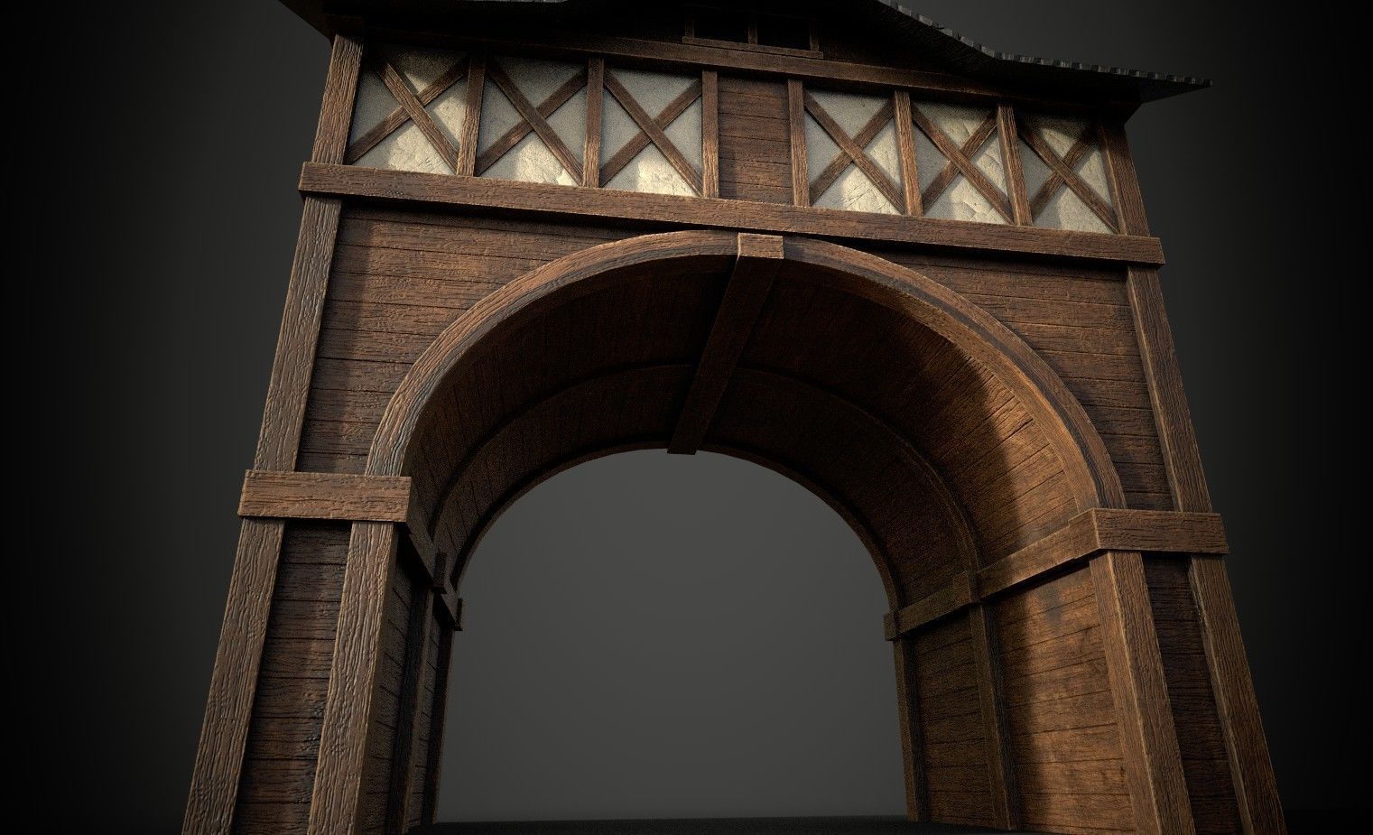 3D model Medieval Wooden Arch Game-ready VR / AR / low-poly | CGTrader