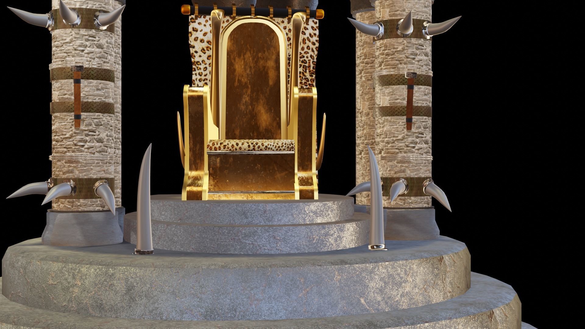 Fantasy throne free VR / AR / low-poly 3D model | CGTrader