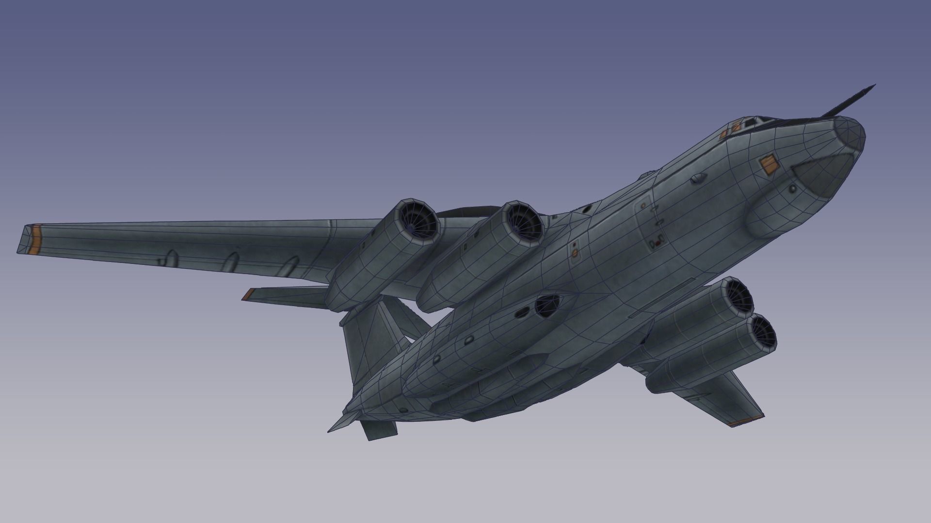 3D model Russian A50-AWACS VR / AR / low-poly | CGTrader