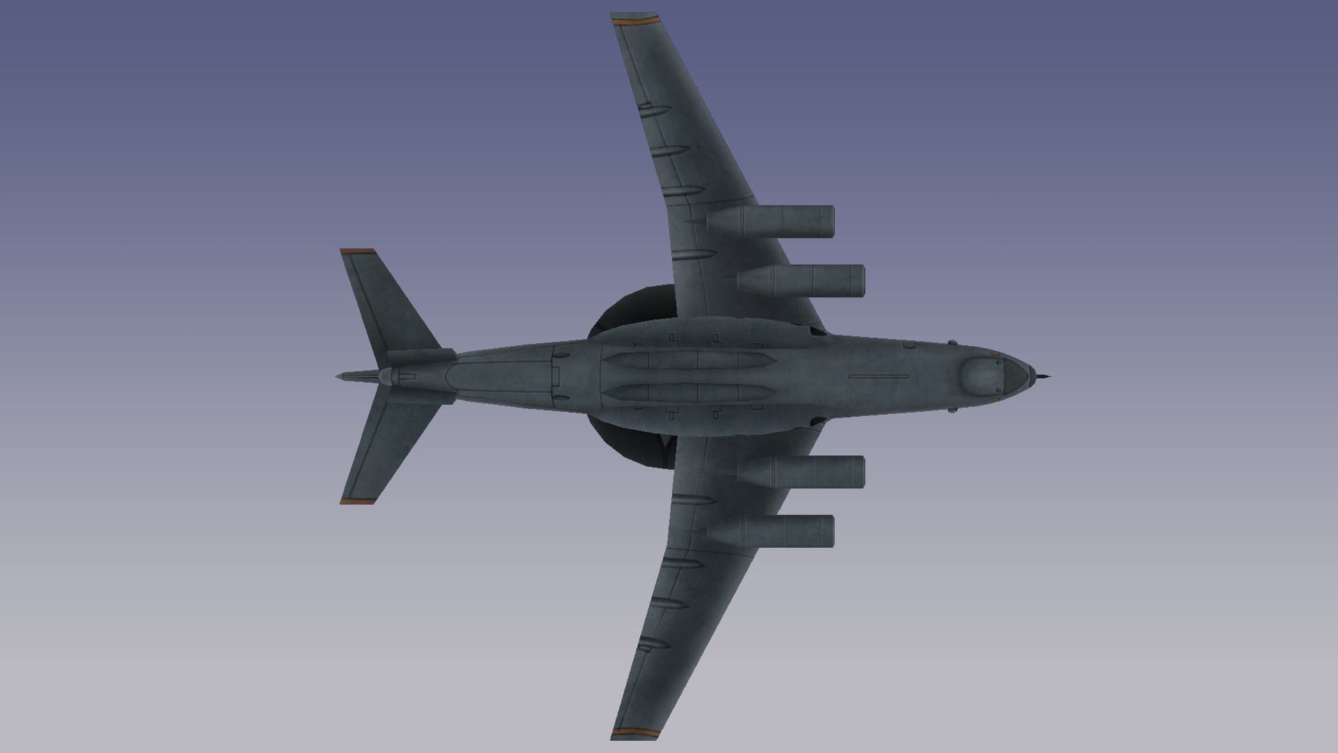 3D model Russian A50-AWACS VR / AR / low-poly | CGTrader