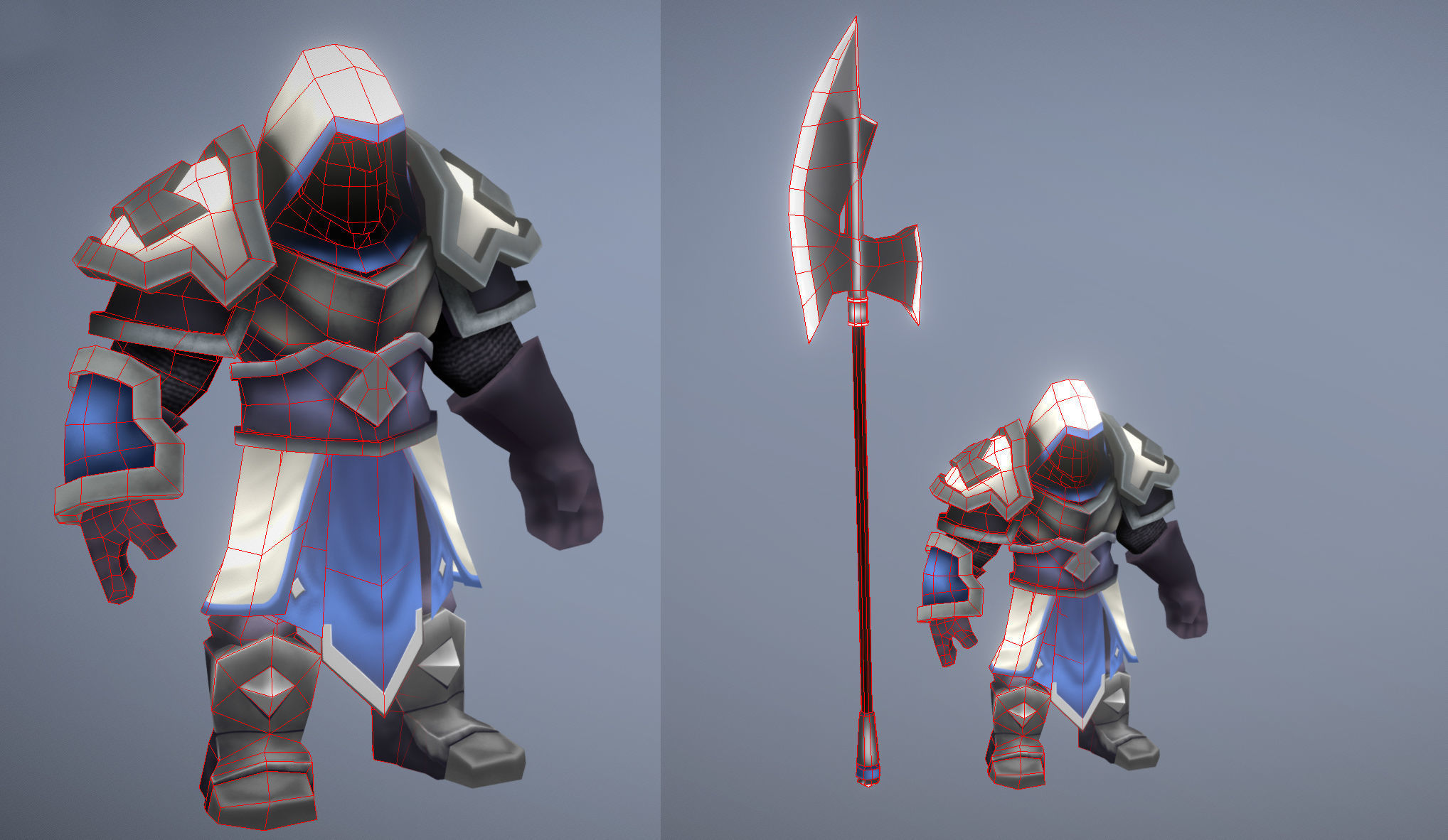 3D model Knight Paladin Heavy Plate Armor VR / AR / low-poly | CGTrader