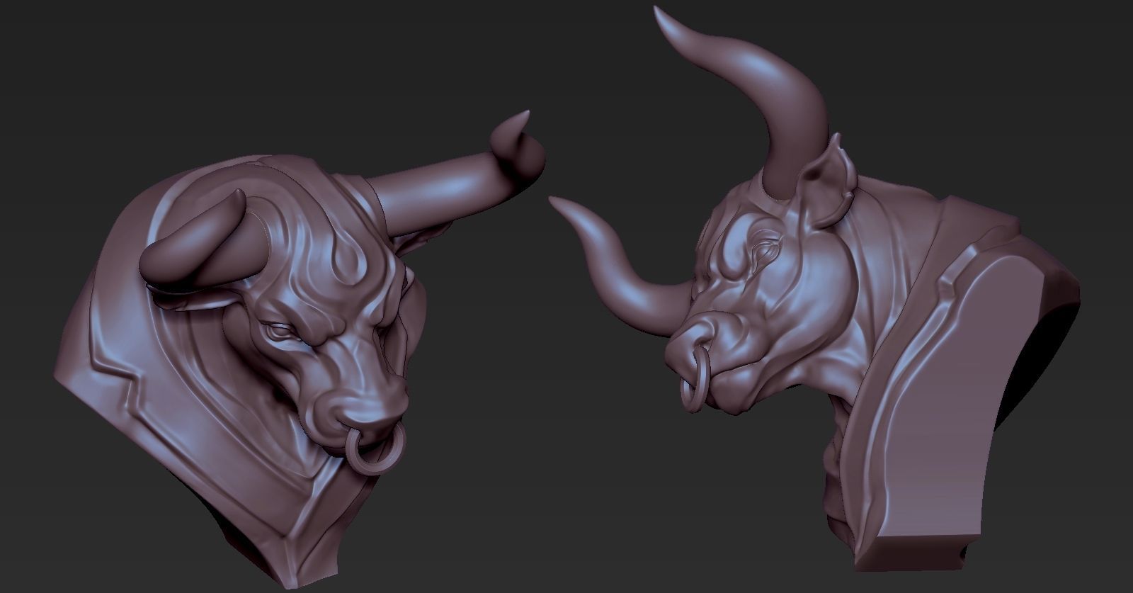 Toros Portrait 3D model 3D printable | CGTrader