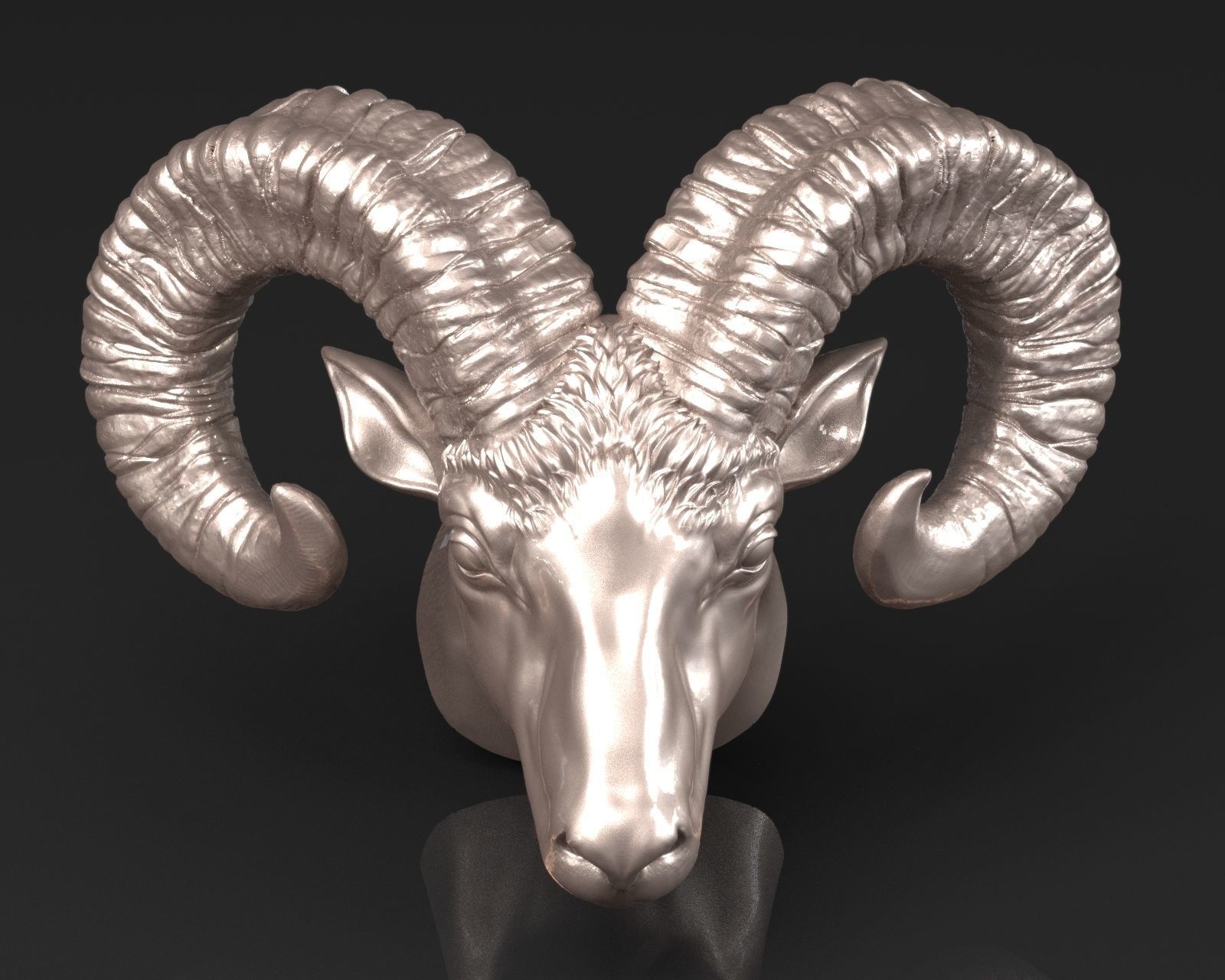 Ram Head 3D model 3D printable | CGTrader