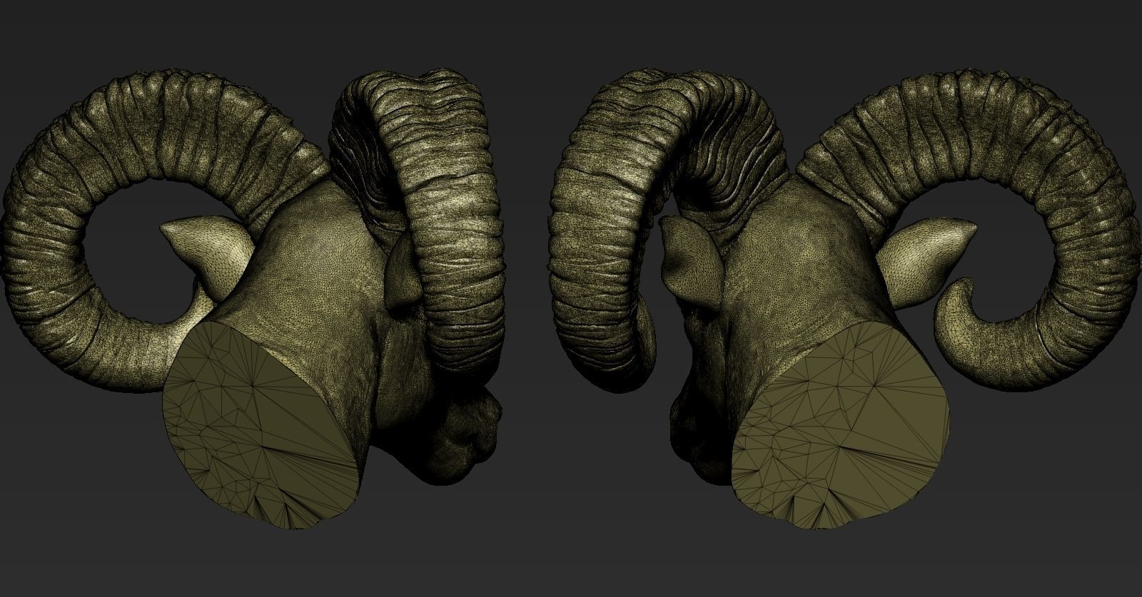 Ram Head 3D model 3D printable | CGTrader