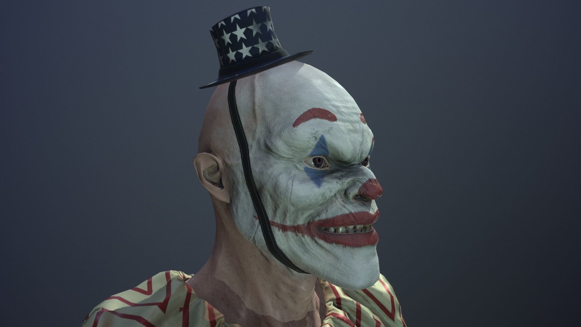 3D model Clown Man - Game Ready Low-poly 3D model VR / AR / low-poly ...