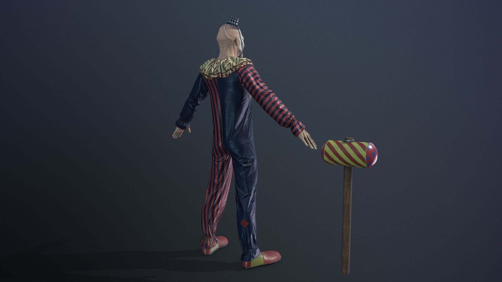 3D model Clown Man - Game Ready Low-poly 3D model VR / AR / low-poly ...