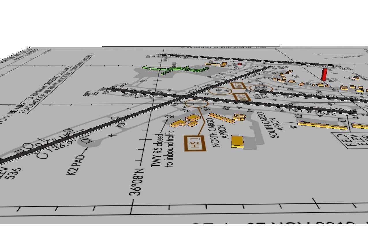 Airport Diagram - Nashville International Airport - BNA free 3D model ...