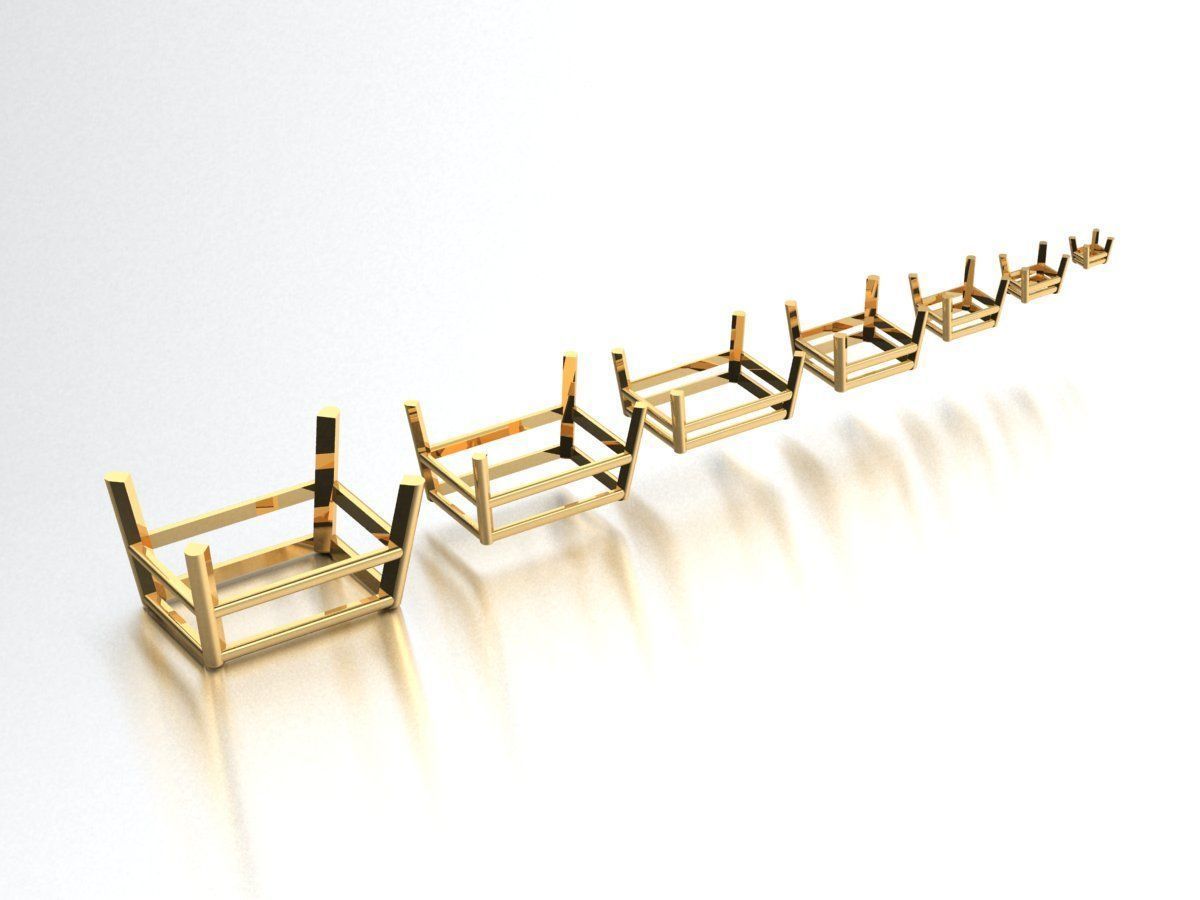 Rings Heads Pack 240 pcs 3D model 3D printable | CGTrader