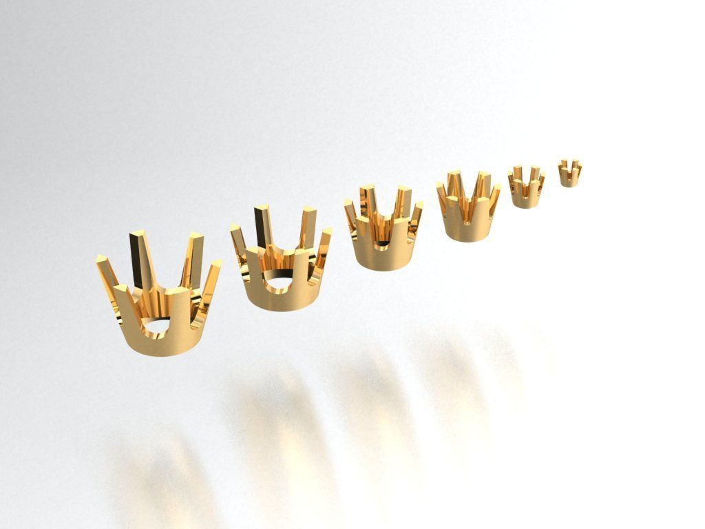 Rings Heads Pack 240 pcs 3D model 3D printable | CGTrader