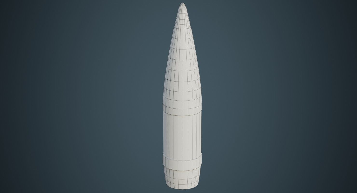 3D model Artillery Projectile 1B VR / AR / low-poly | CGTrader