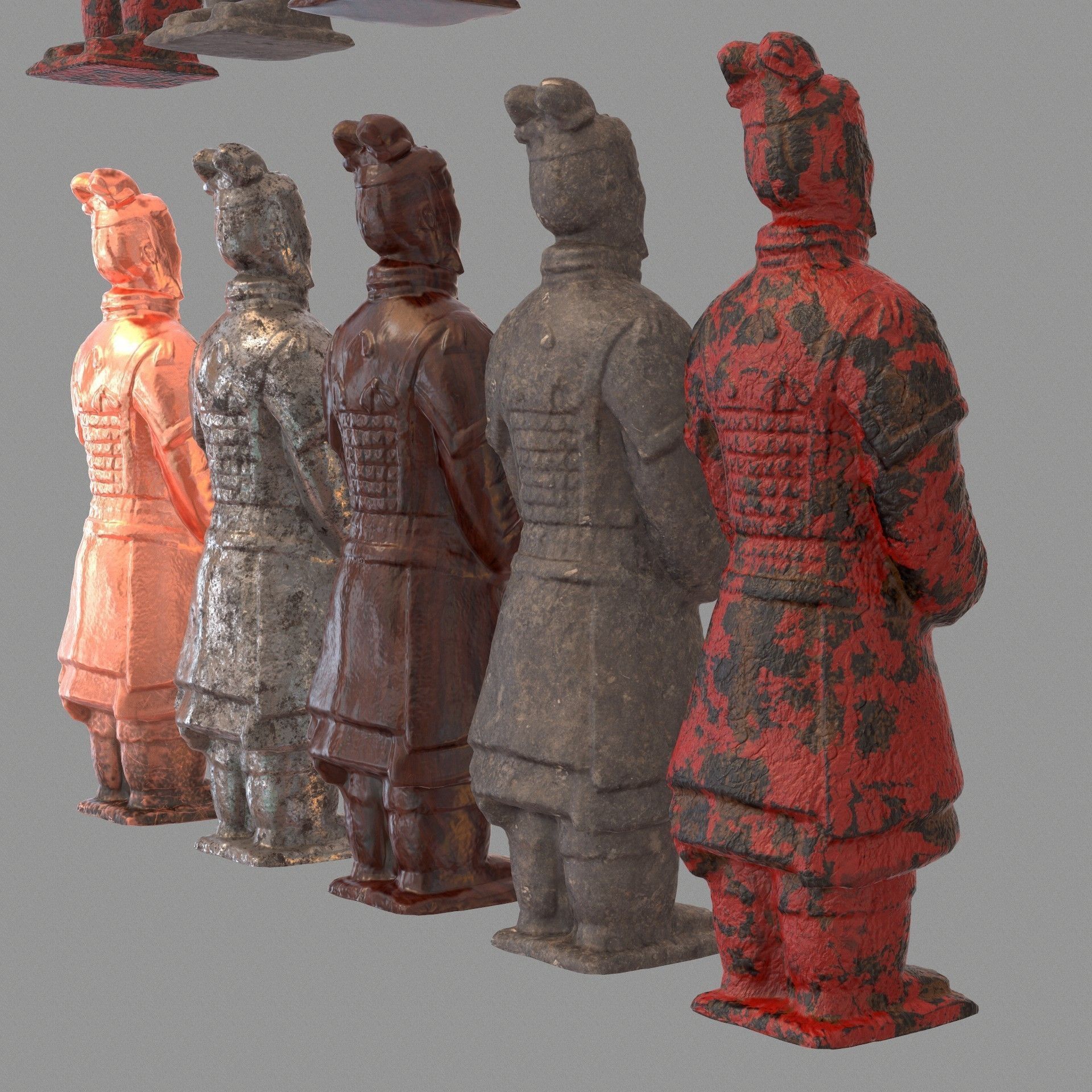 Terracotta Warrior Variations 3D Model 3D printable | CGTrader.com