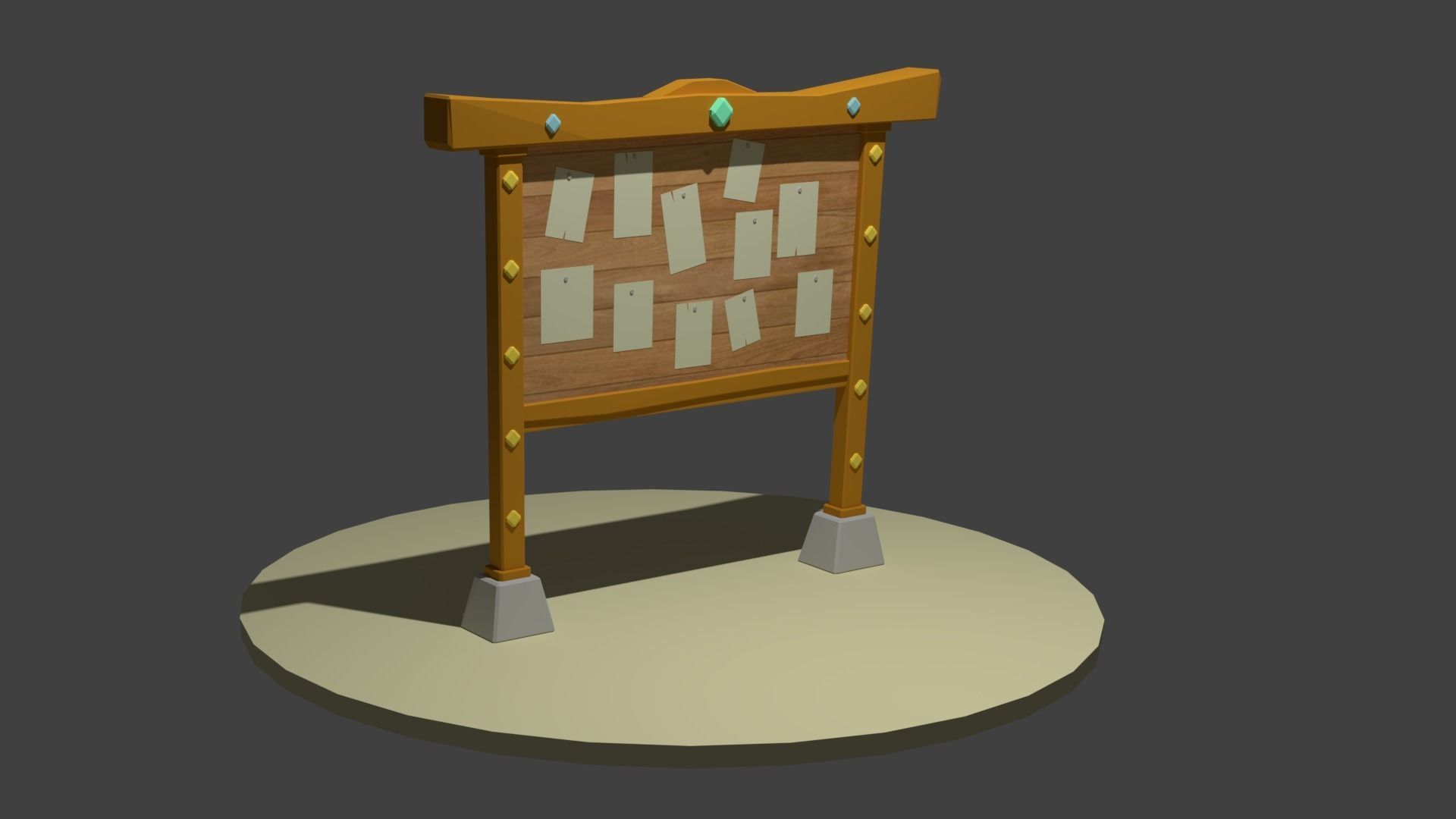 3D model Hunter quest board VR / AR / low-poly | CGTrader
