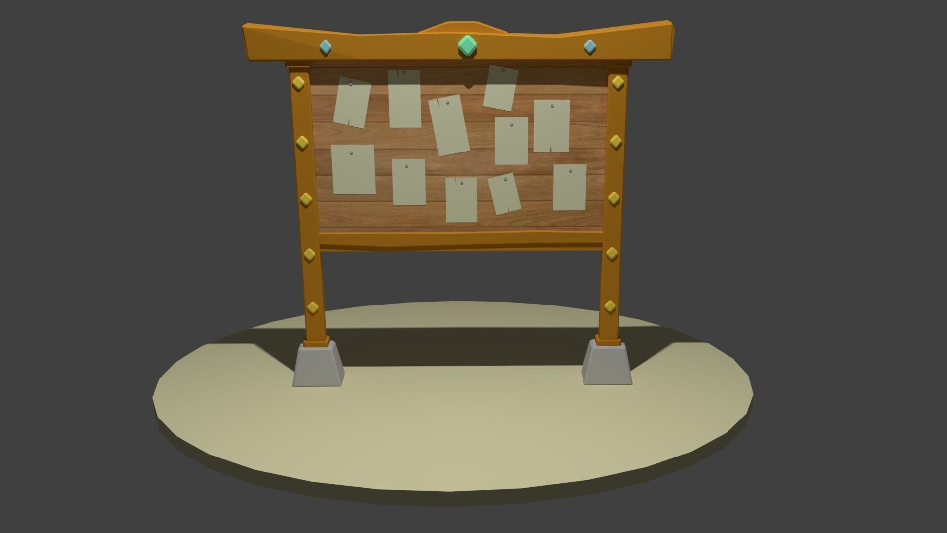 3D model Hunter quest board VR / AR / low-poly | CGTrader