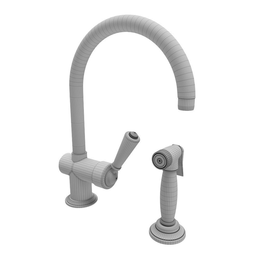 Henry Gooseneck Kitchen Faucet 3D model | CGTrader