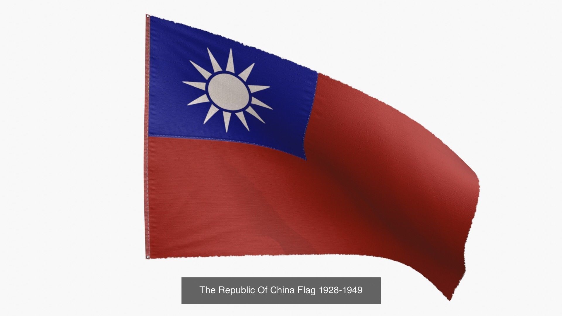 3D Model Collection World War II Flags - Pacific and Asia VR / AR / low ...