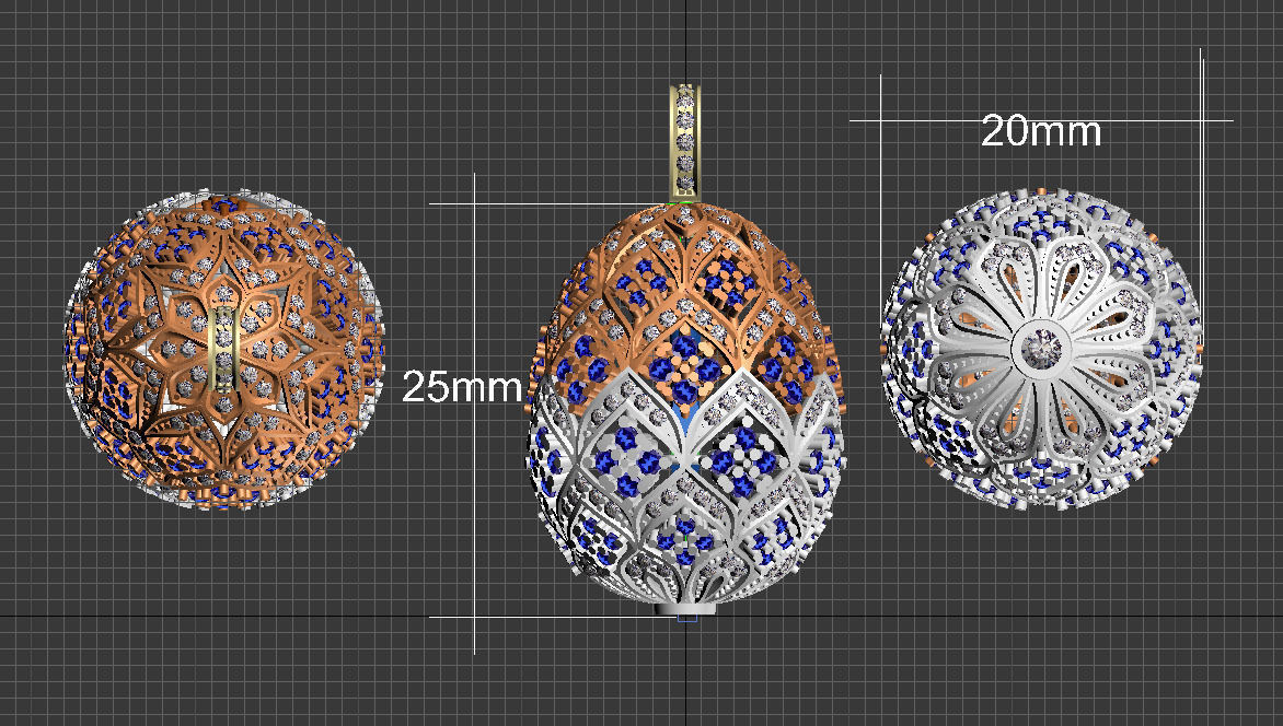 Easter egg 3D model 3D printable | CGTrader