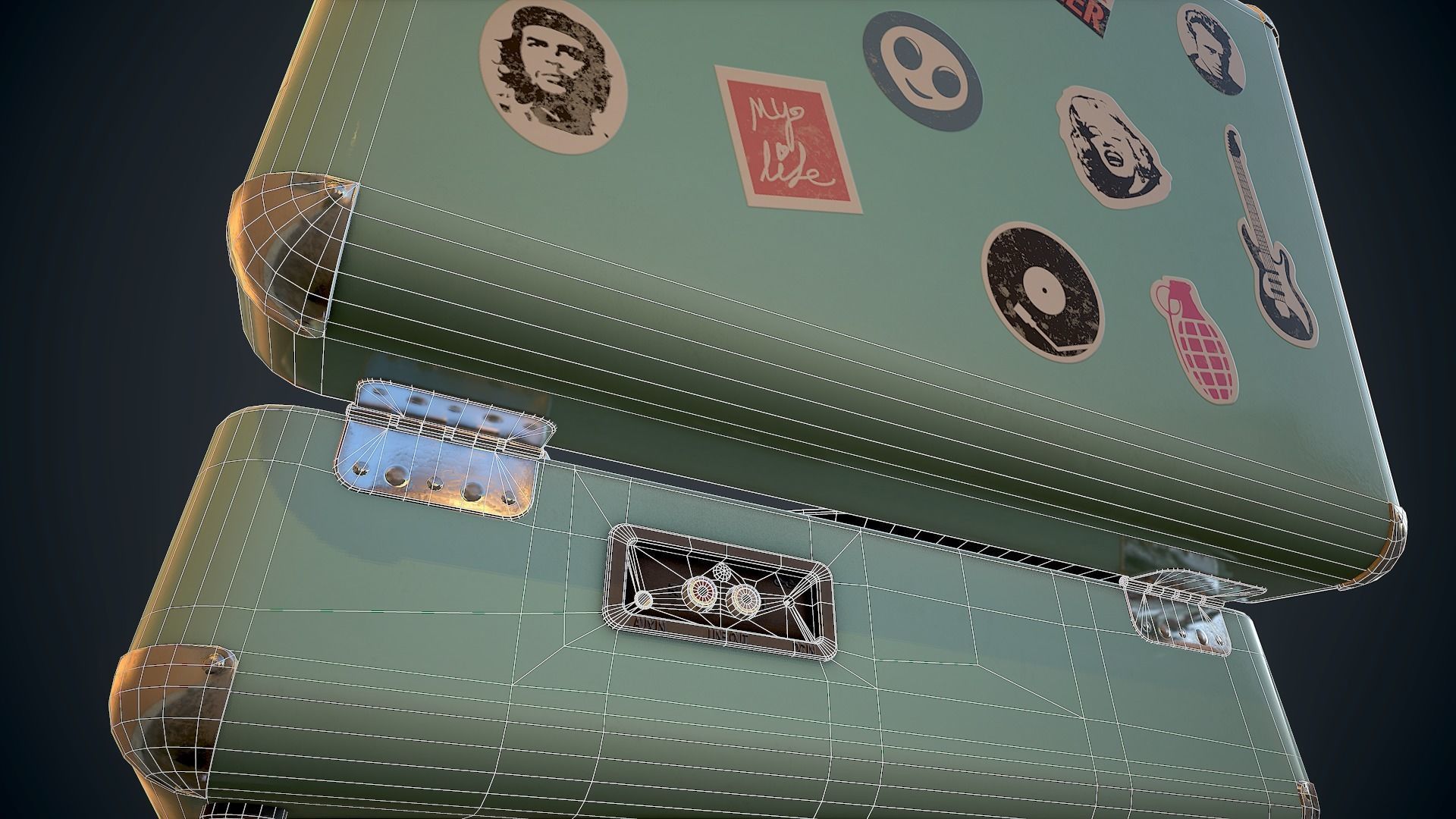 3D model Low poly Retro Turntable VR / AR / low-poly animated | CGTrader