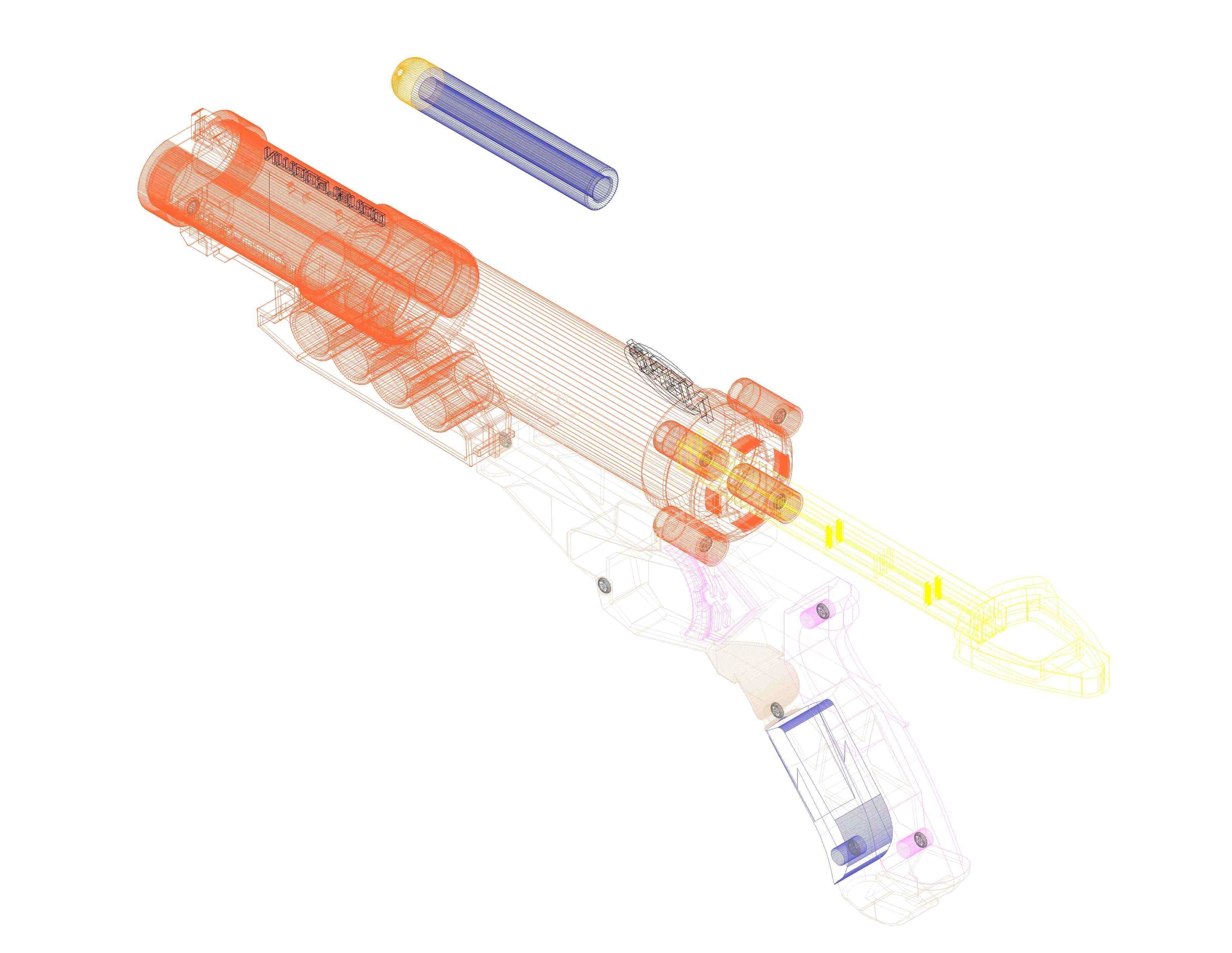 Nerf Doubledown 3D model | CGTrader