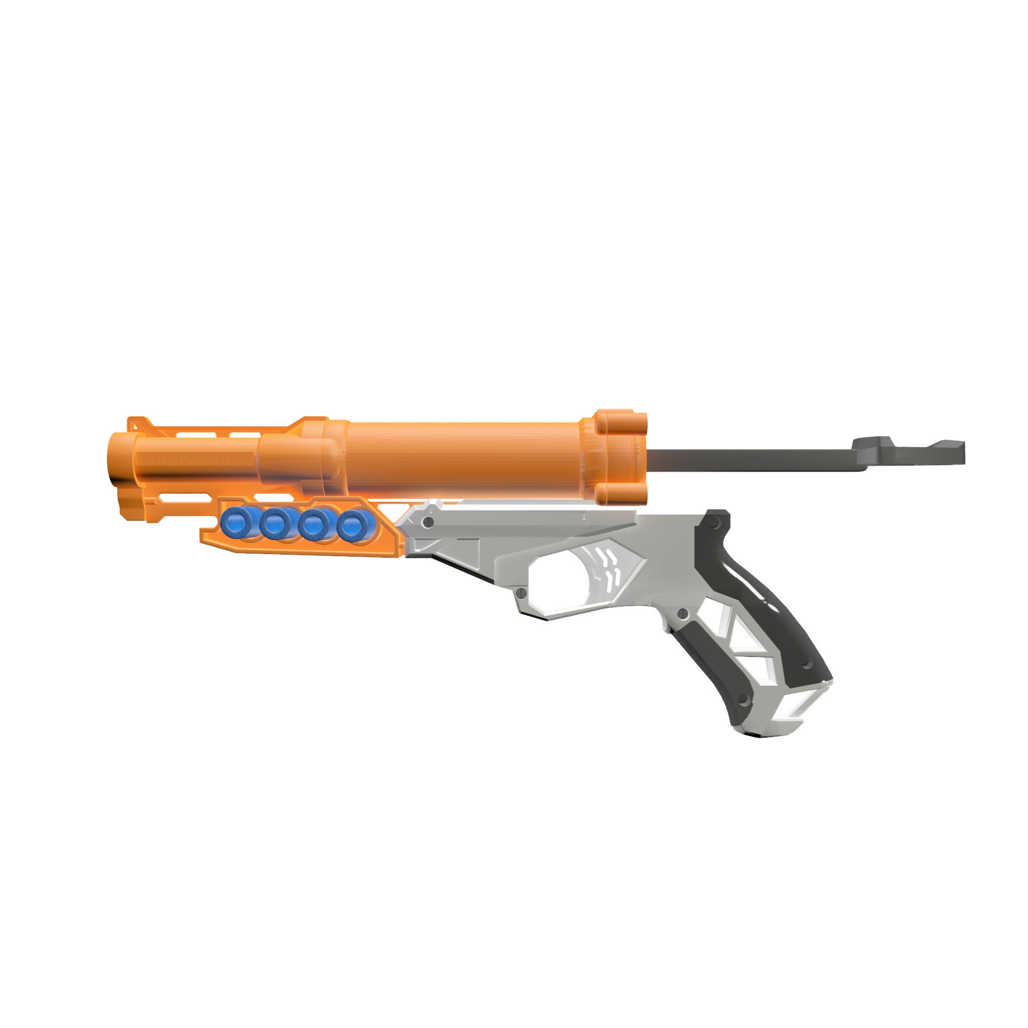 Nerf Doubledown 3D model | CGTrader