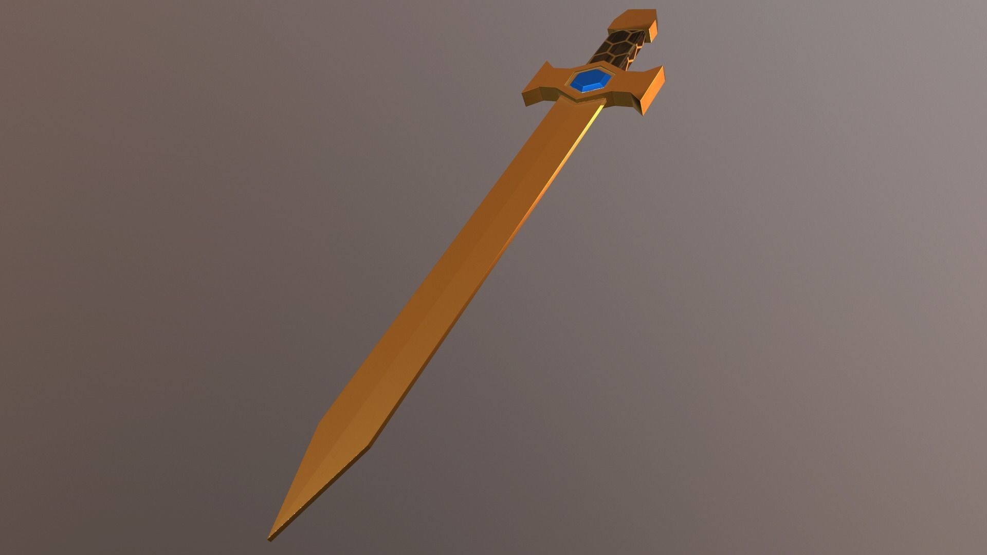 Golden sword free VR / AR / low-poly 3D model | CGTrader