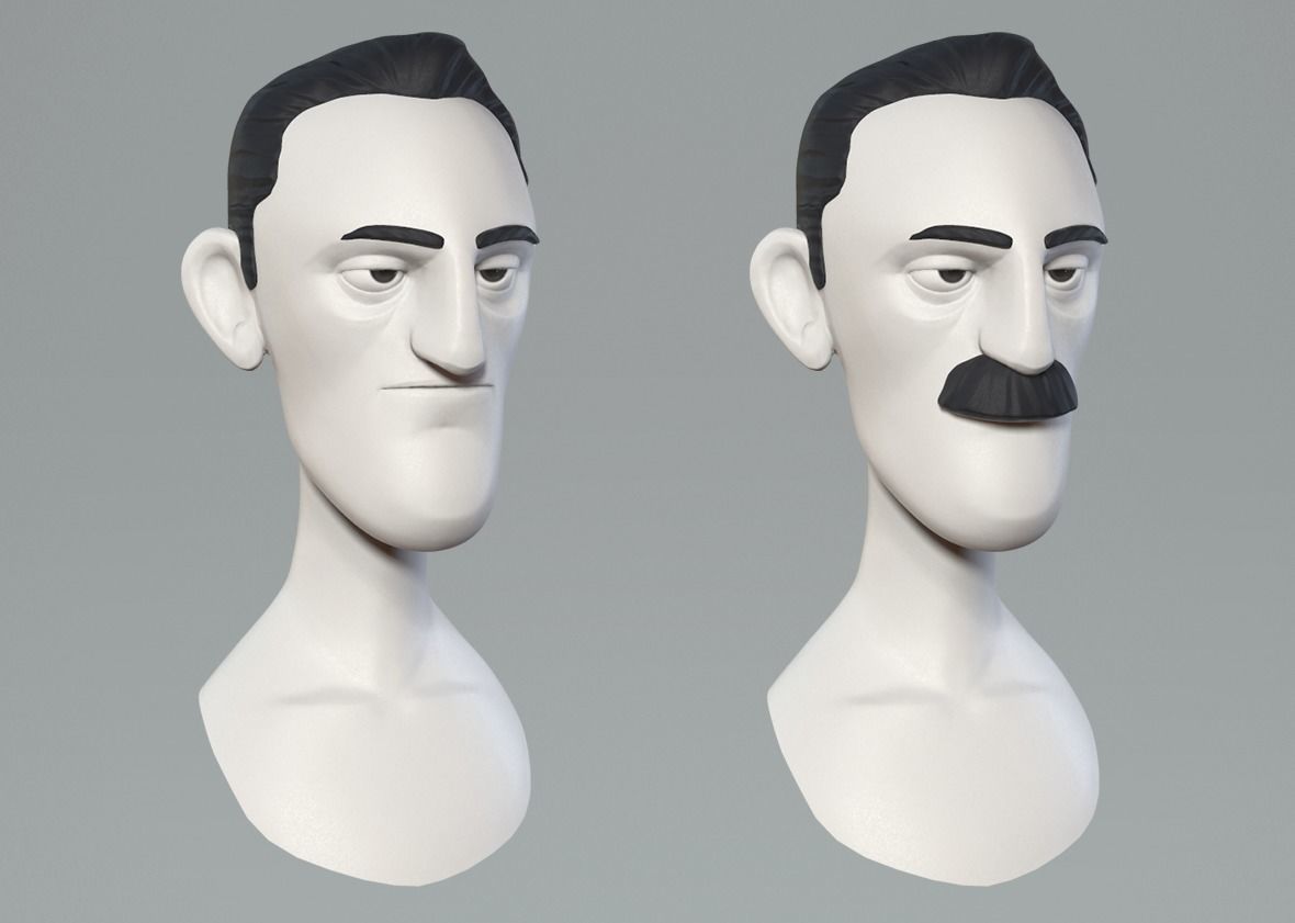 Cartoon male character base mesh 3D model | CGTrader
