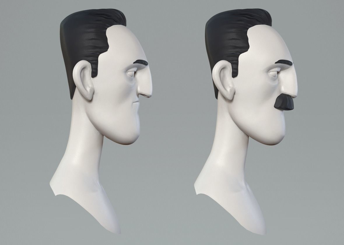 Cartoon male character base mesh 3D model | CGTrader