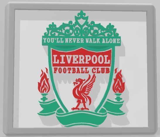 Liverpool Football Club 3D logo frame 3D model | CGTrader