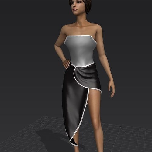 New Dress 3D model | CGTrader