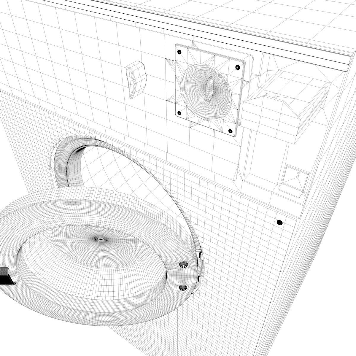 80s Washing Machine 3D model | CGTrader