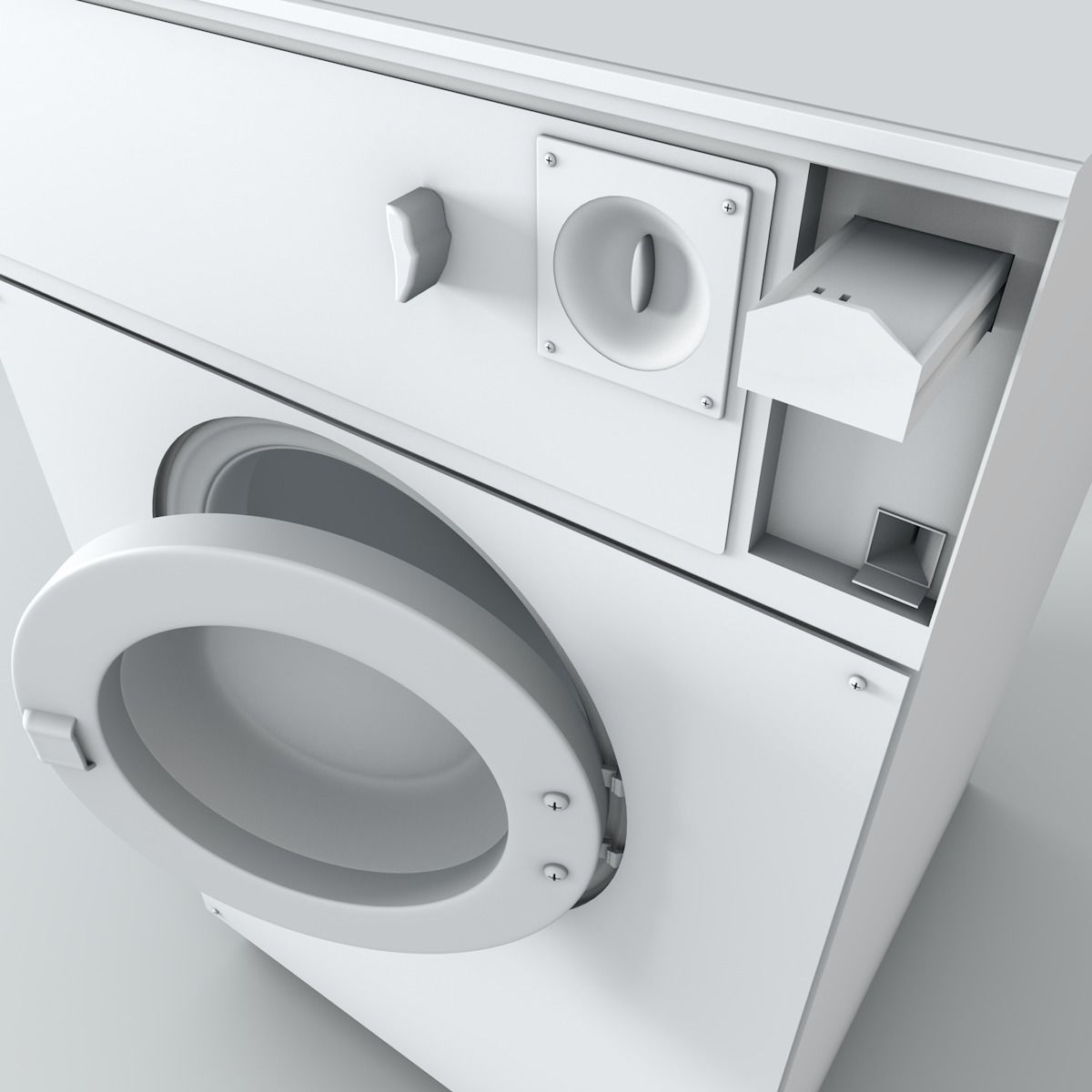 80s Washing Machine 3D model | CGTrader