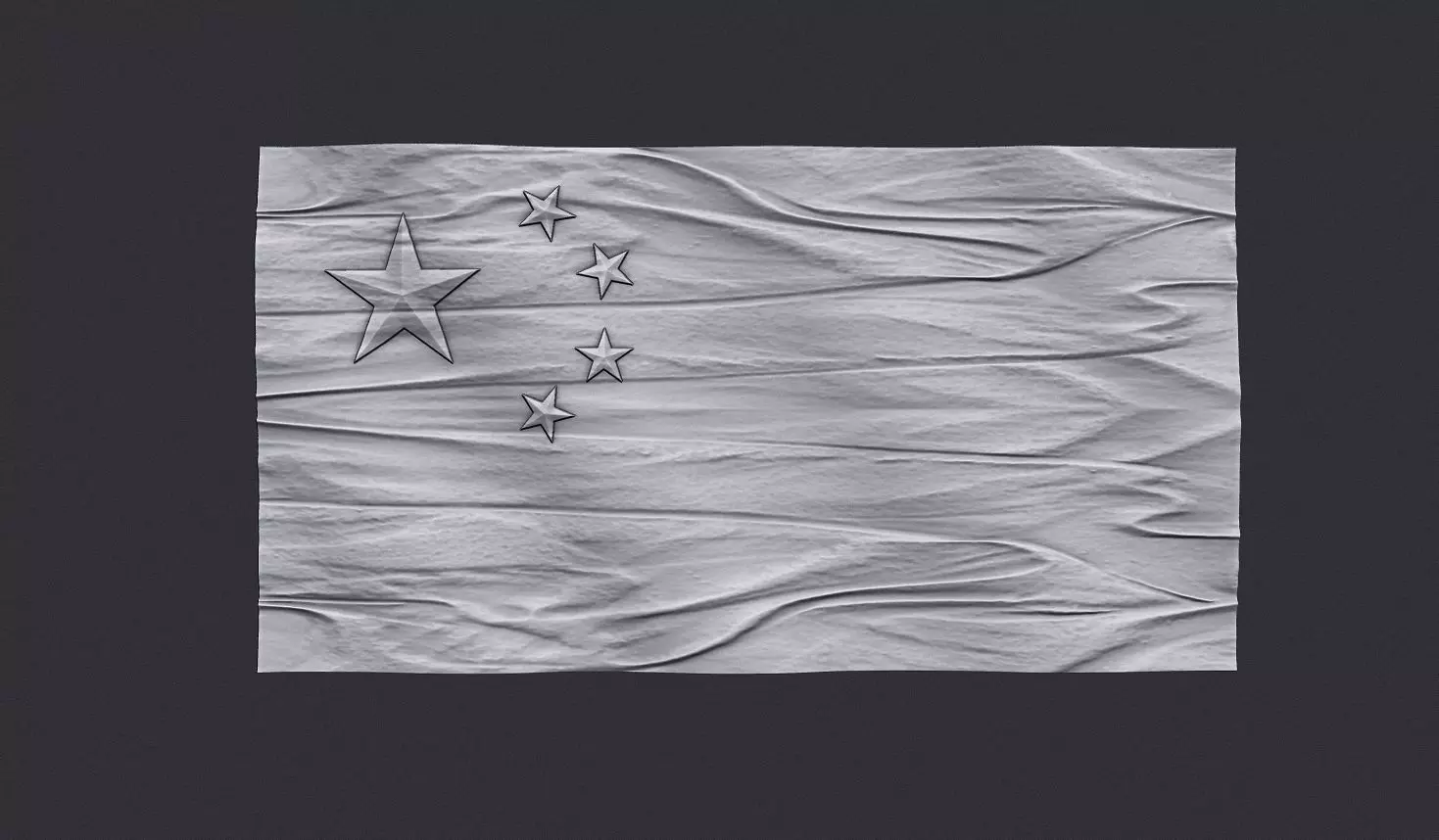 China Flag 3D model 3D printable | CGTrader