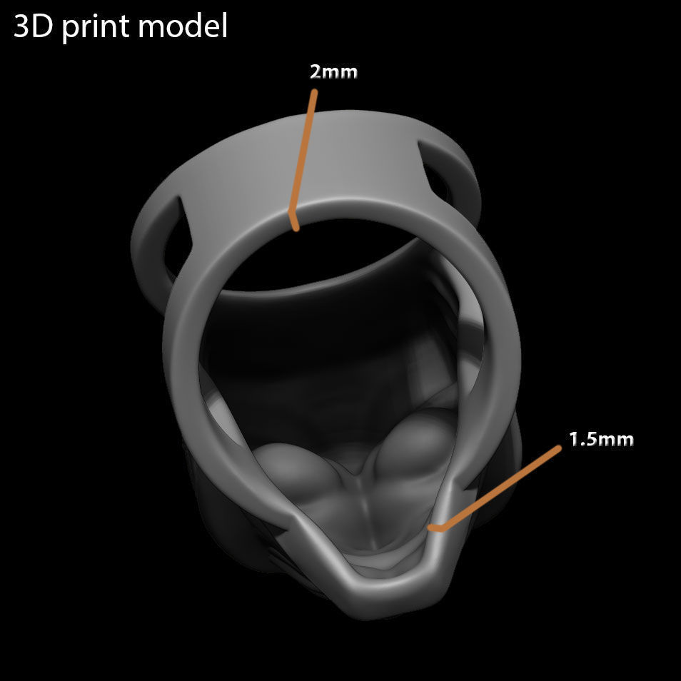 ring jewelry Face mask vol1 3D model 3D printable | CGTrader