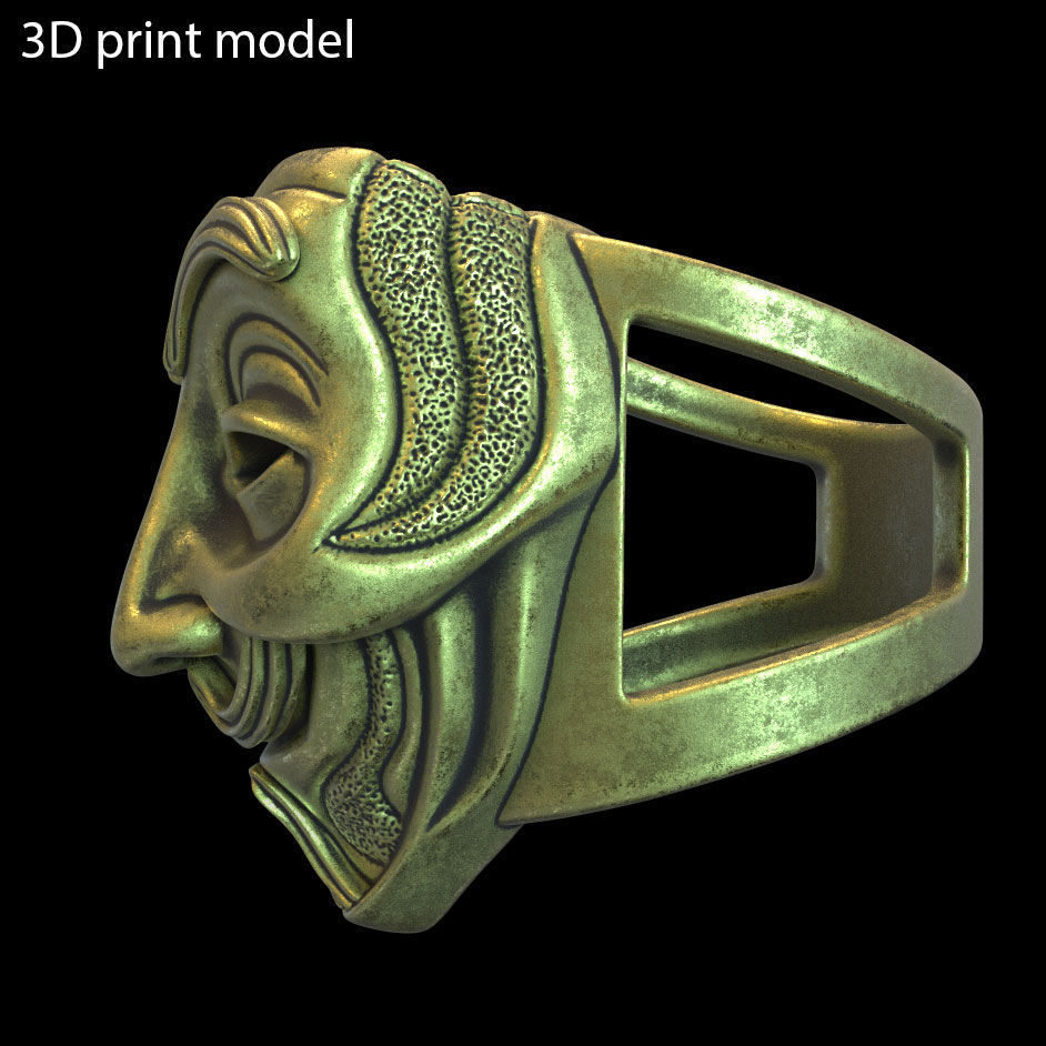 ring jewelry Face mask vol1 3D model 3D printable | CGTrader