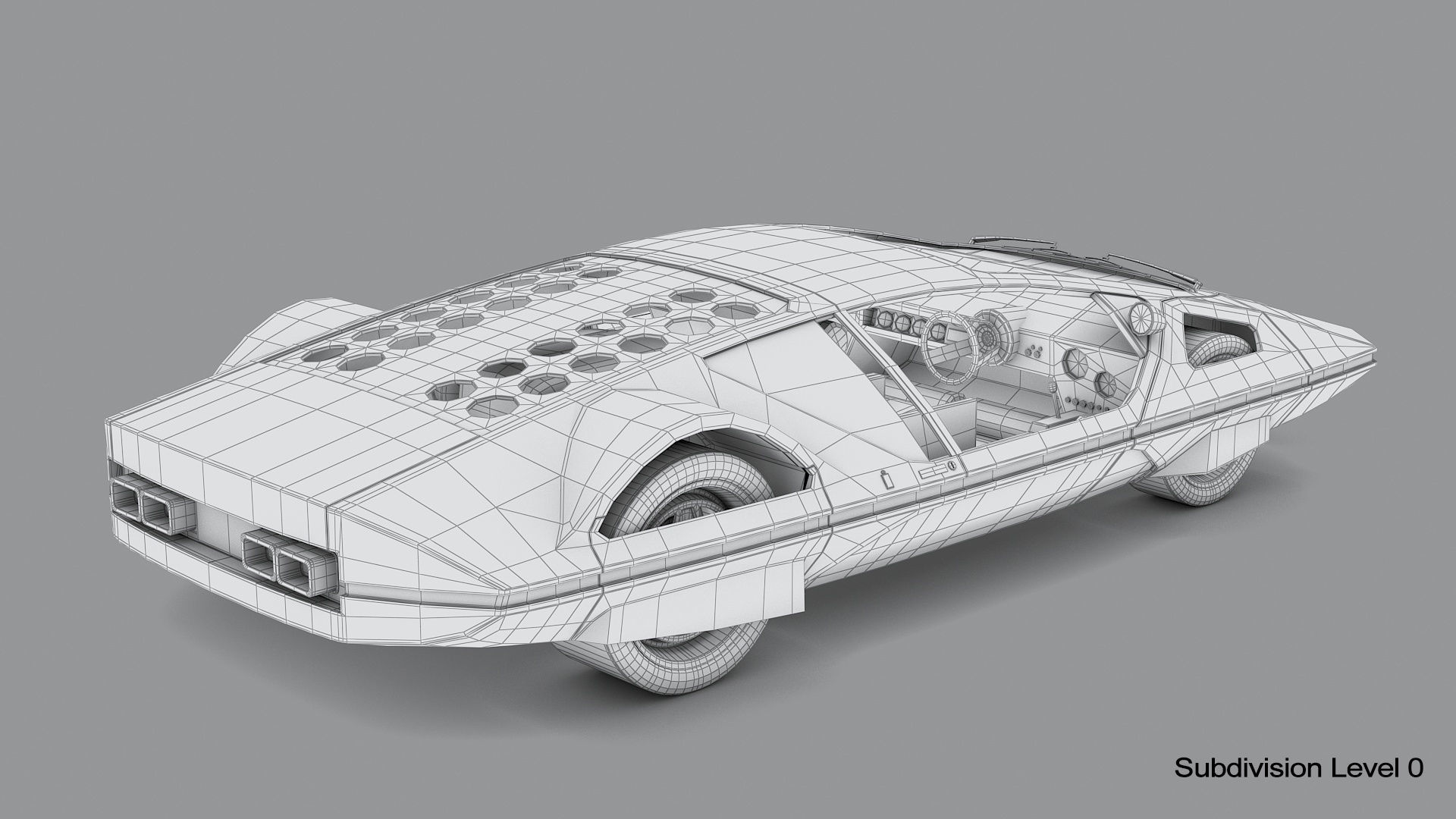 Ferrari 512S Modulo 3D model | CGTrader