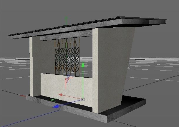 3D model Public transport stop VR / AR / low-poly | CGTrader