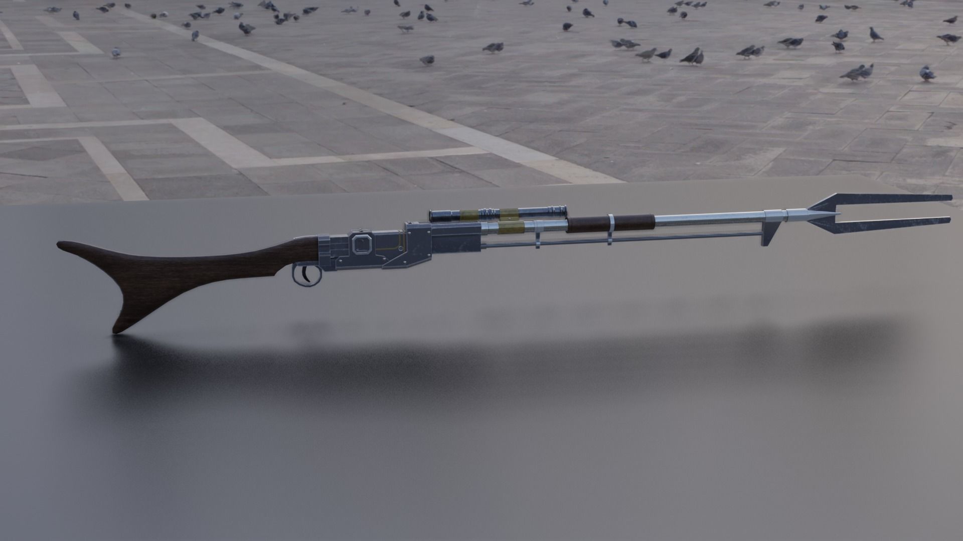 3D model Mandalorian Rifle VR / AR / low-poly | CGTrader