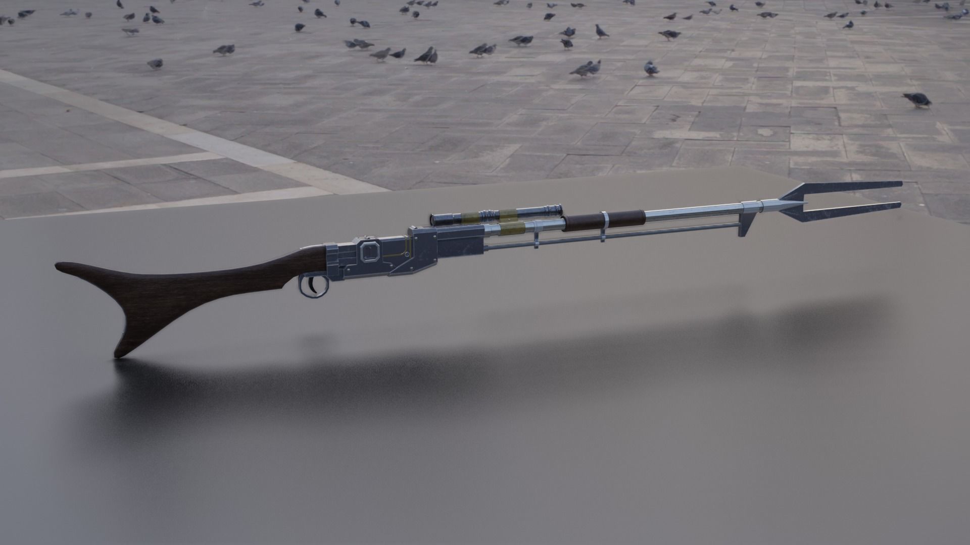 3D model Mandalorian Rifle VR / AR / low-poly | CGTrader