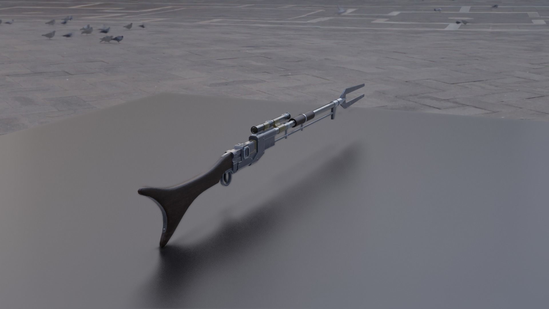 3D model Mandalorian Rifle VR / AR / low-poly | CGTrader