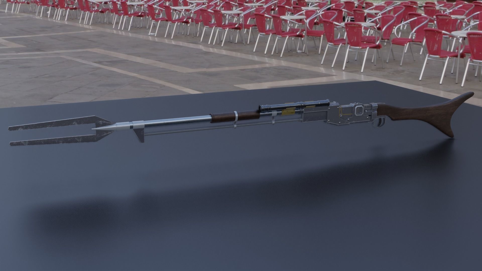 3D model Mandalorian Rifle VR / AR / low-poly | CGTrader