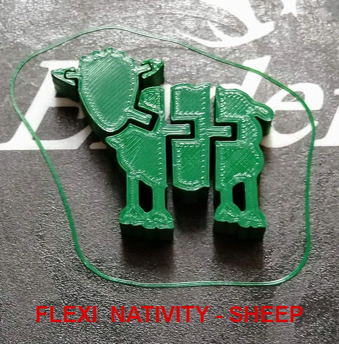 TWO FLEXI MODELS - Sheep and Cow - Nativity Collection - Belen 3D model ...
