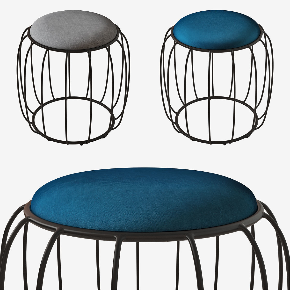 Puff Barrel 45x45 Cosmo 3D model | CGTrader