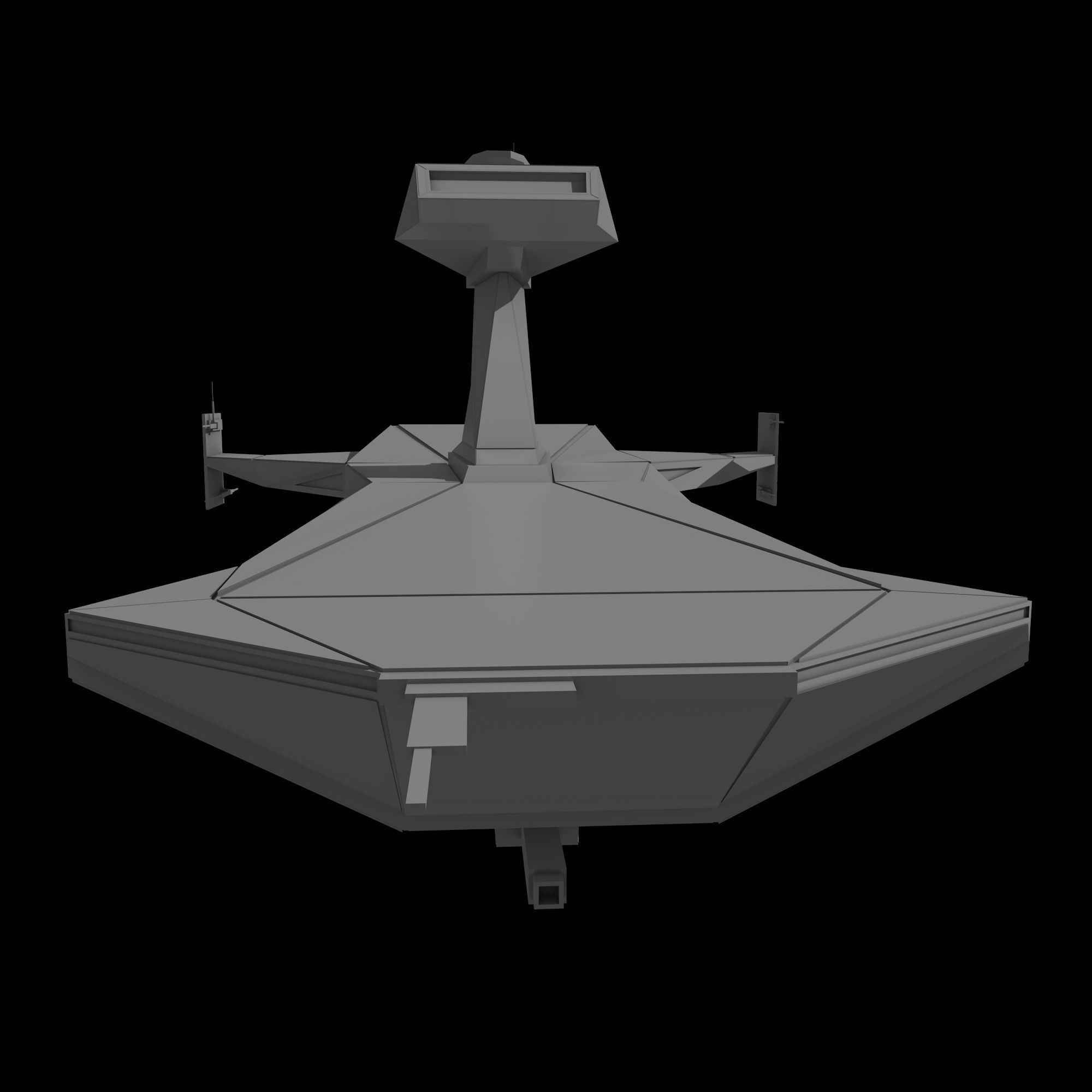 Low poly model Star ship free VR / AR / low-poly 3D model | CGTrader